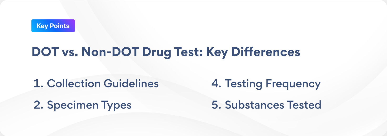 Navigating the DOT vs Non-DOT Drug Test: A Quick Overview