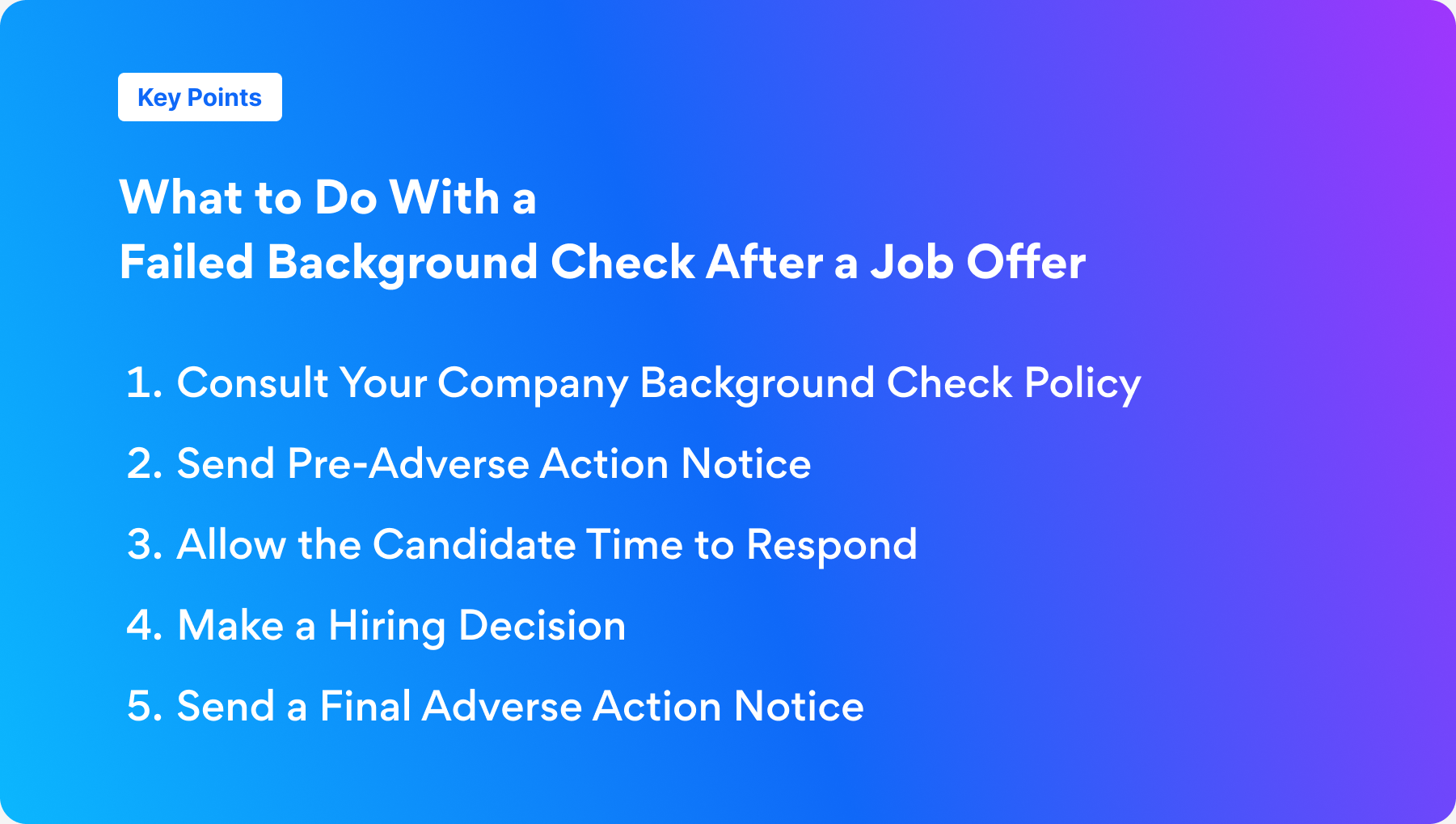 A Candidate Fails a Background Check: What’s Next? | Cisive