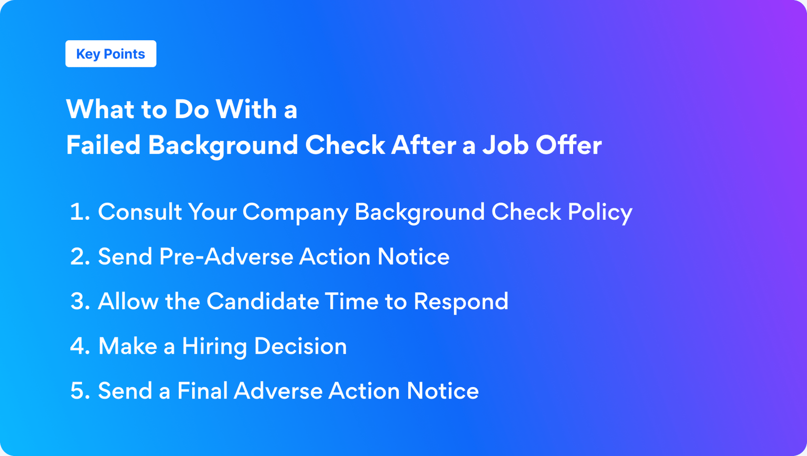 A Candidate Fails a Background Check: What’s Next? | Cisive