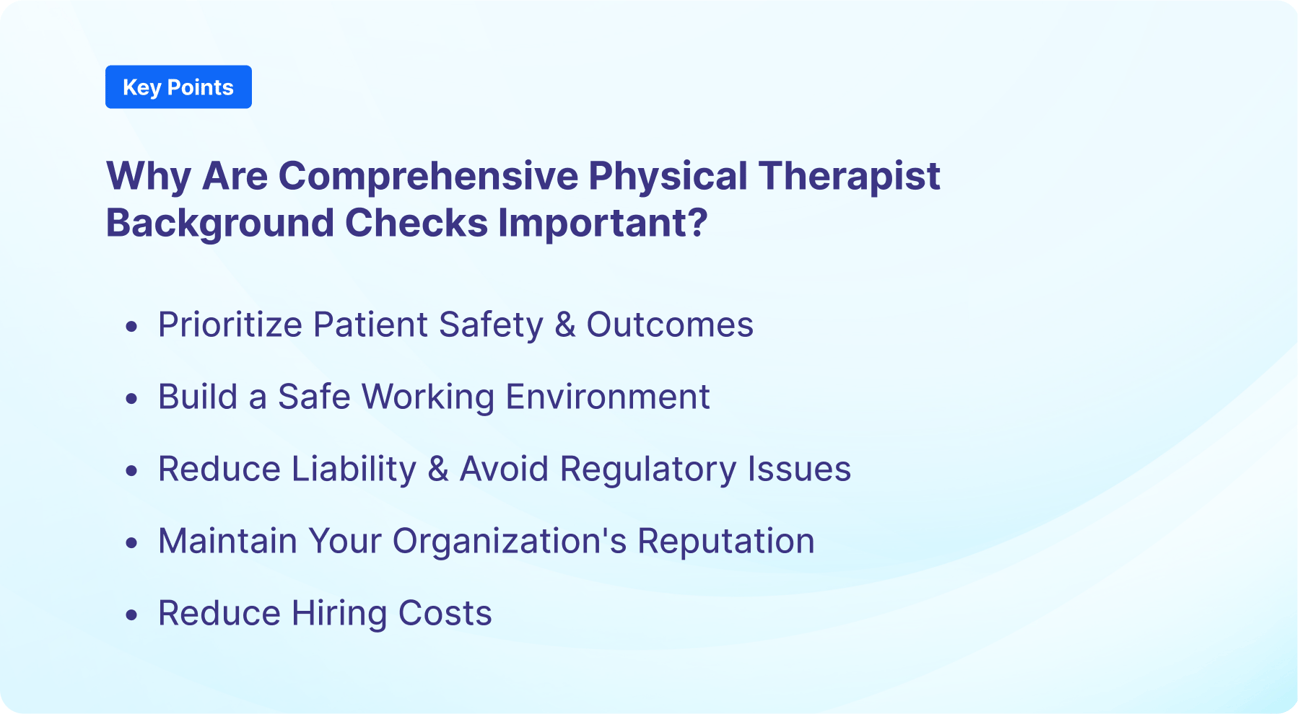 Complete Guide to Physical Therapist Background Checks