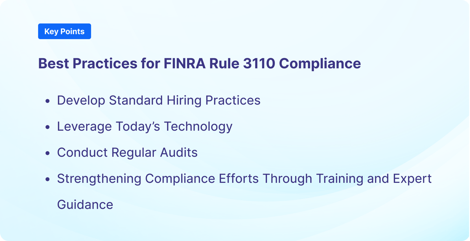 Understanding FINRA Rule 3110 for HR and Talent Professionals